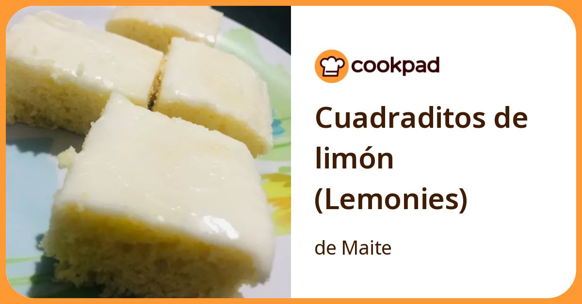 Cuadraditos De Limón (Lemonies) Receta de Maite - Cookpad