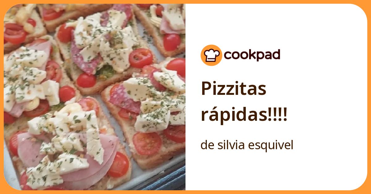 Pizzitas Rápidas!!!! Receta de silvia esquivel- Cookpad