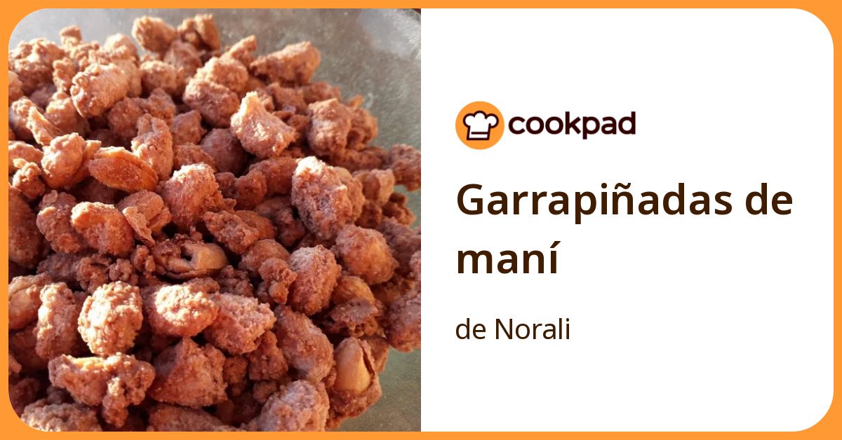 Garrapiñadas De Maní Receta de Norali - Cookpad