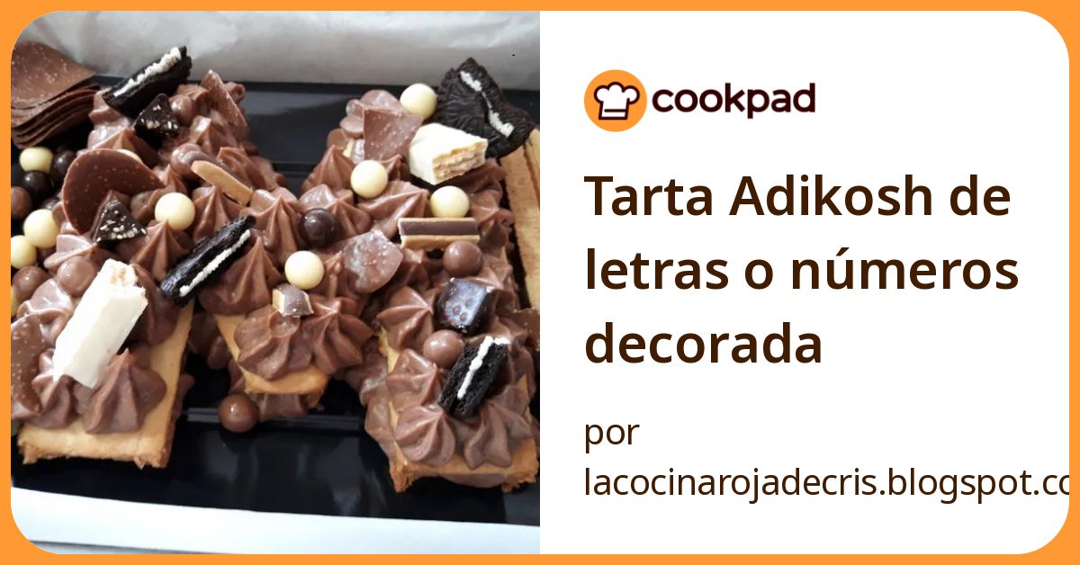 Tarta Adikosh De Letras O Números Decorada Receta de lacocinarojadecris ...