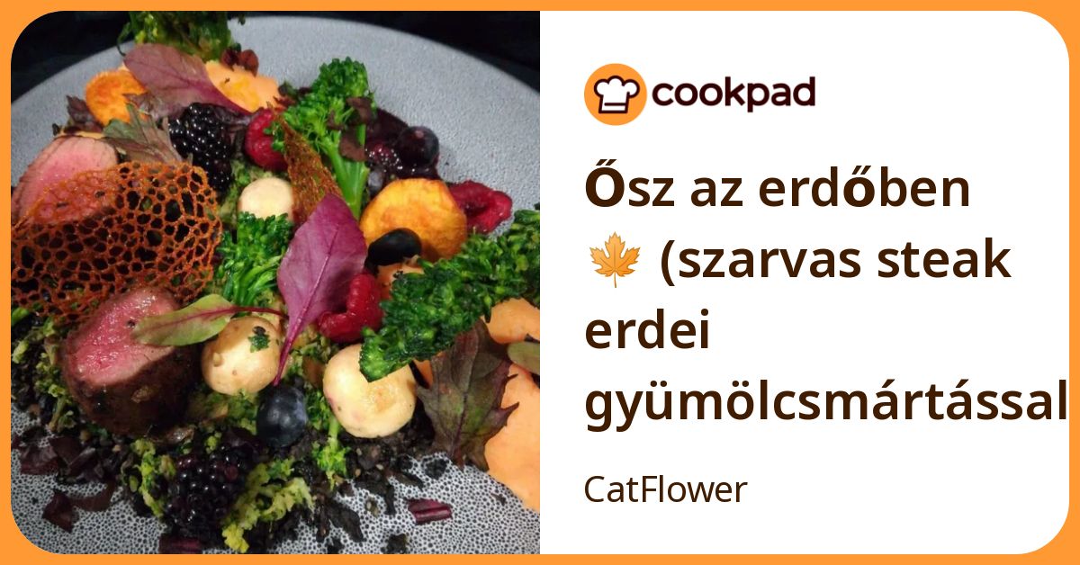 Ősz Az Erdőben🍁 (Szarvas Steak Erdei Gyümölcsmártással) | CatFlower ...