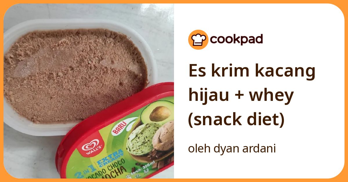 Resep Es Krim Kacang Hijau + Whey (Snack Diet) oleh dyan ardani - Cookpad