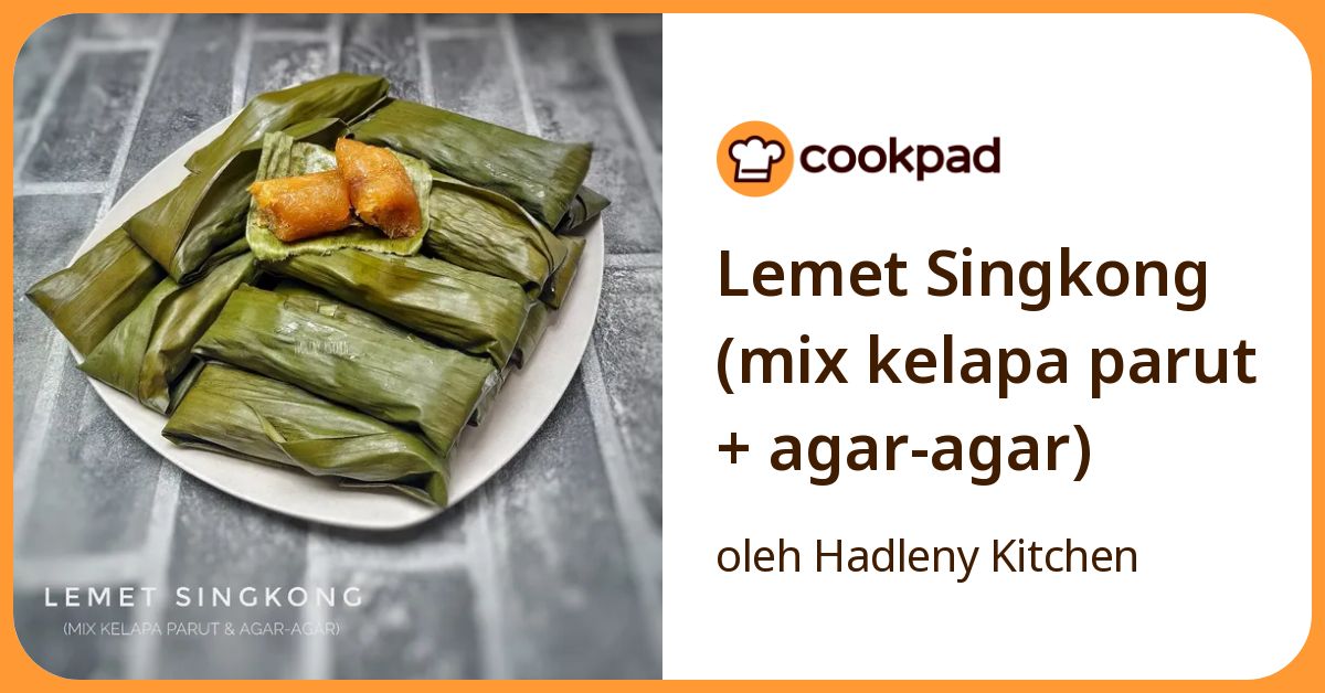 Resep Lemet Singkong (Mix Kelapa Parut + Agar Agar) oleh Hadleny ...