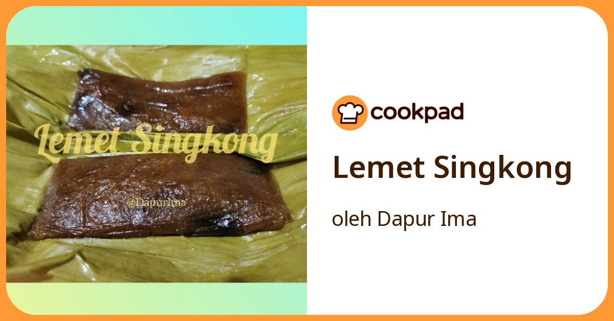 Resep Lemet Singkong oleh Dapur Ima - Cookpad
