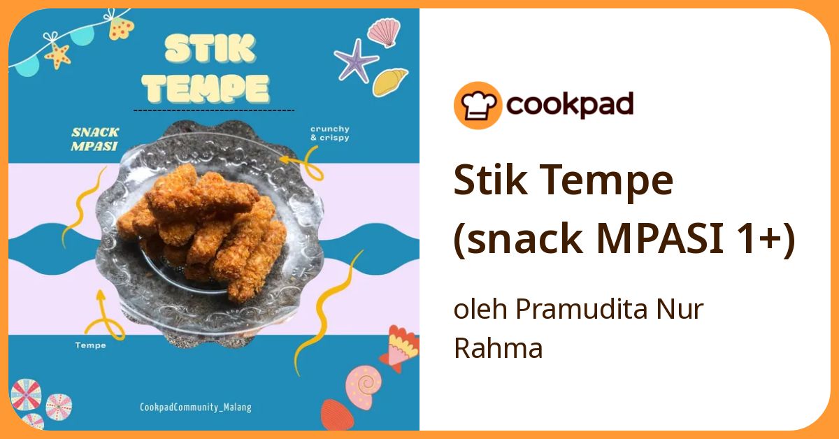 Resep Stik Tempe (Snack Mpasi 1+) oleh Pramudita Nur Rahma - Cookpad