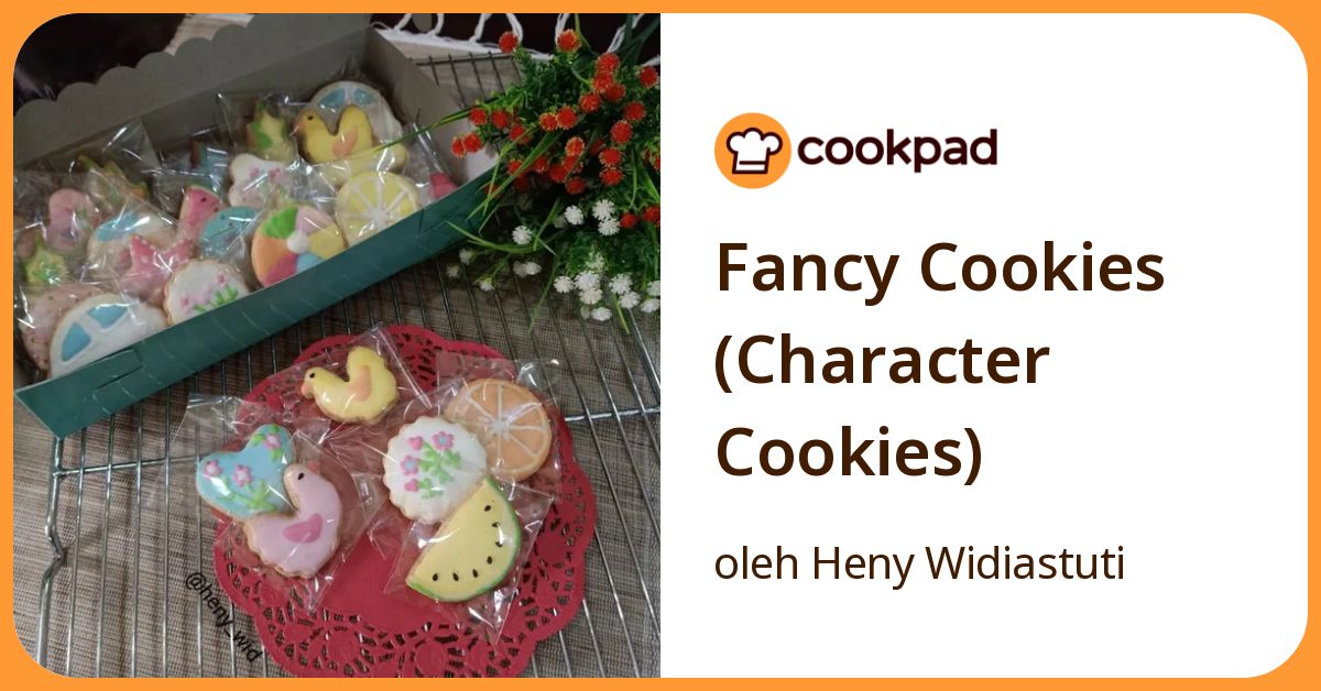 Resep Fancy Cookies (Character Cookies) oleh Heny Widiastuti - Cookpad