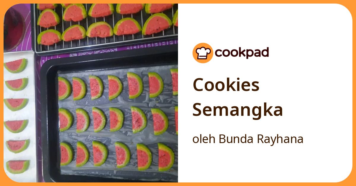 Resep Cookies Semangka oleh Bunda Rayhana - Cookpad