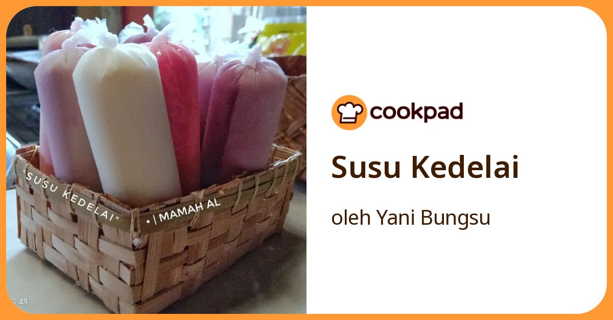Resep Susu Kedelai oleh Yani Bungsu - Cookpad