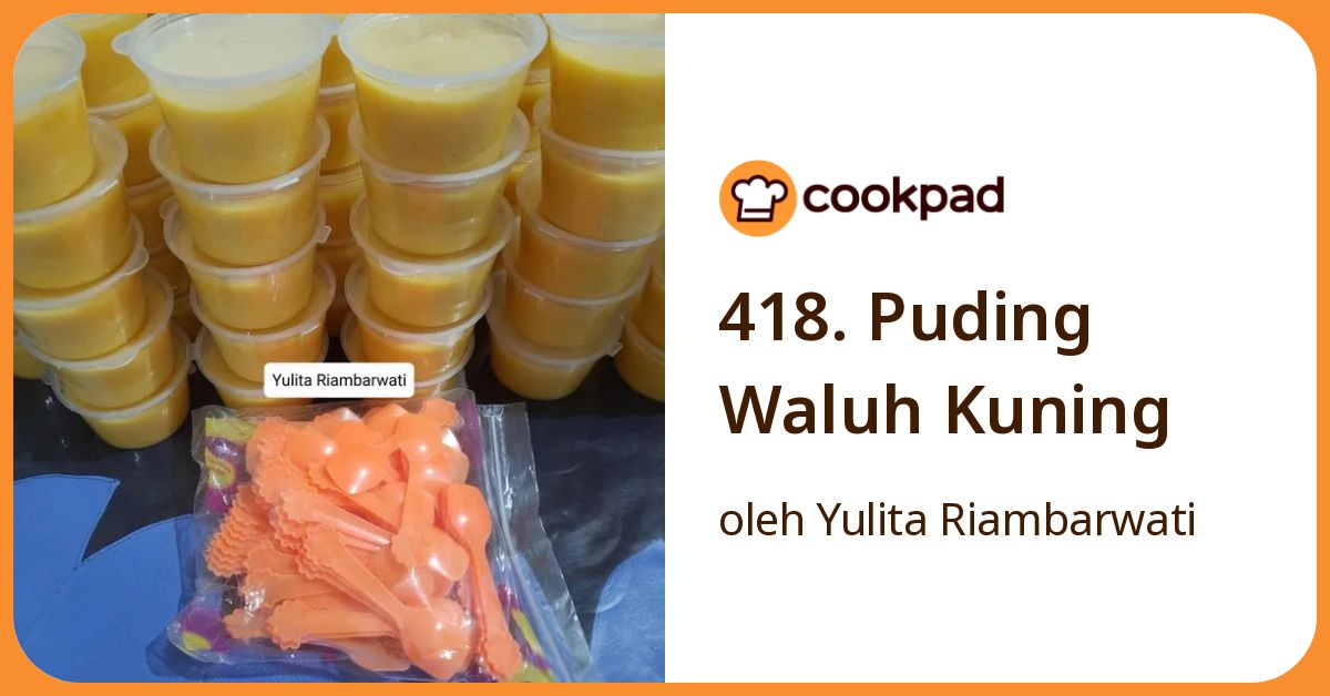 Resep 418. Puding Waluh Kuning oleh Yulita Riambarwati - Cookpad