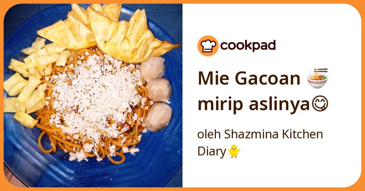 Resep Mie Gacoan 🍜Mirip Aslinya😋 oleh Shazmina Kitchen Diary🐥 - Cookpad