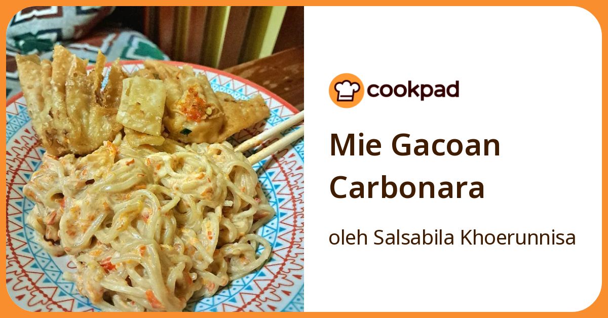 Resep Mie Gacoan Carbonara oleh Salsabila Khoerunnisa - Cookpad