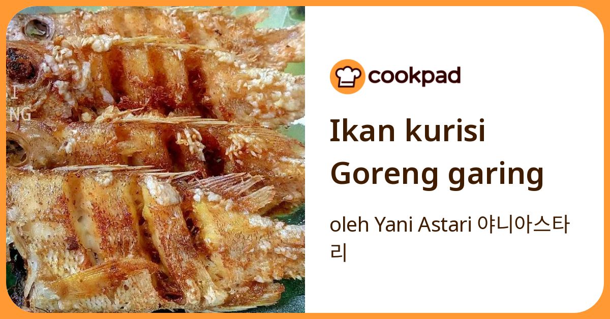 Resep Ikan Kurisi Goreng Garing oleh Yani Astari 야니아스타리 - Cookpad
