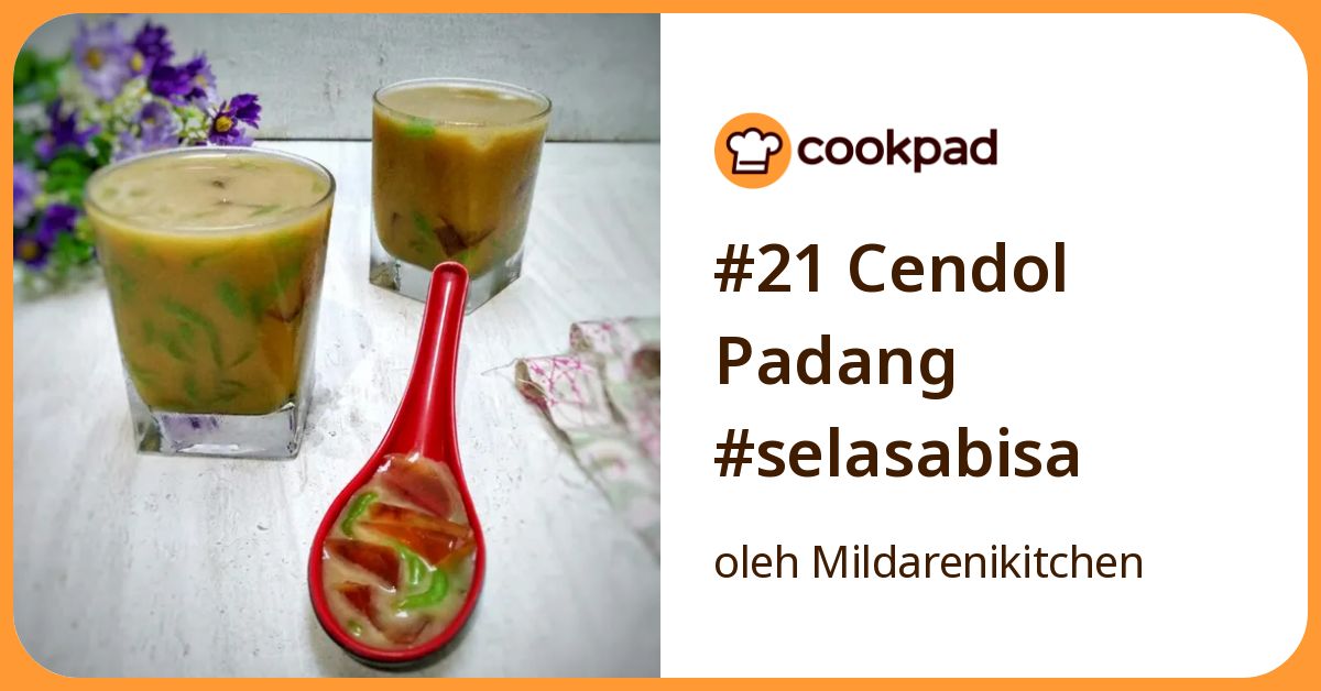 Resep #21 Cendol Padang #Selasabisa oleh Mildarenikitchen - Cookpad