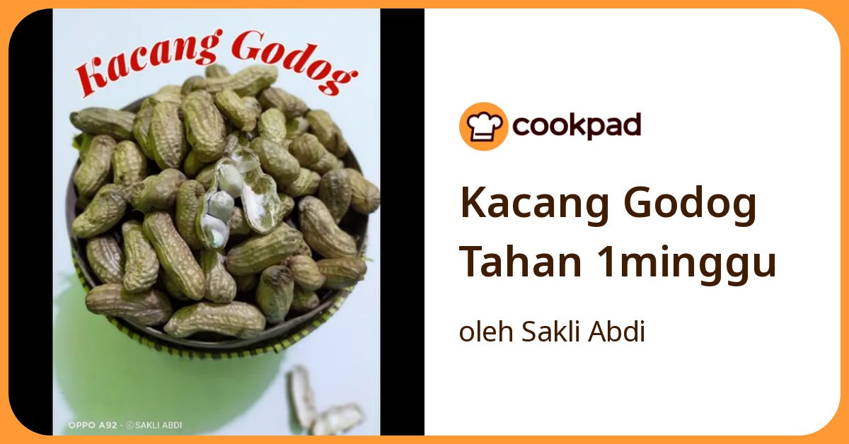 Resep Kacang Godog Tahan 1minggu oleh Sakli Abdi - Cookpad