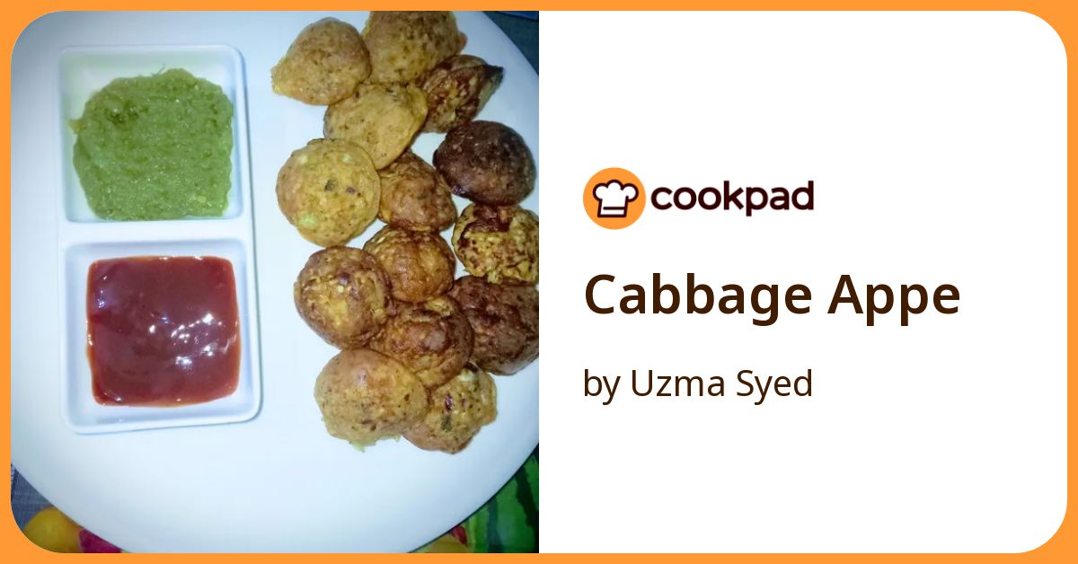 Cabbage Appe Recipe by Uzma Syed - Cookpad