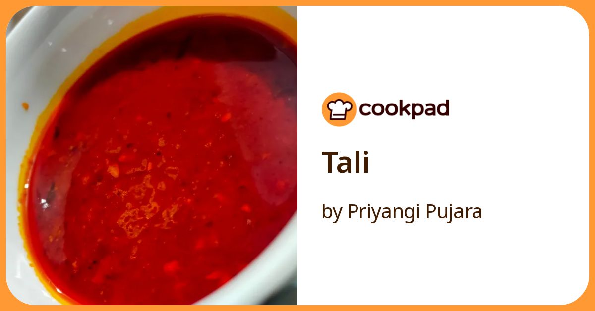 Tali Recipe by Priyangi Pujara - Cookpad