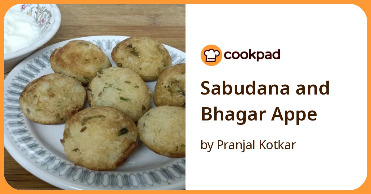 Sabudana And Bhagar Appe Recipe by Pranjal Kotkar - Cookpad