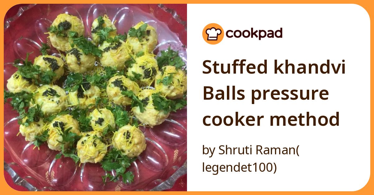 Stuffed Khandvi Balls Pressure Cooker Method Recipe by Shruti Raman ...