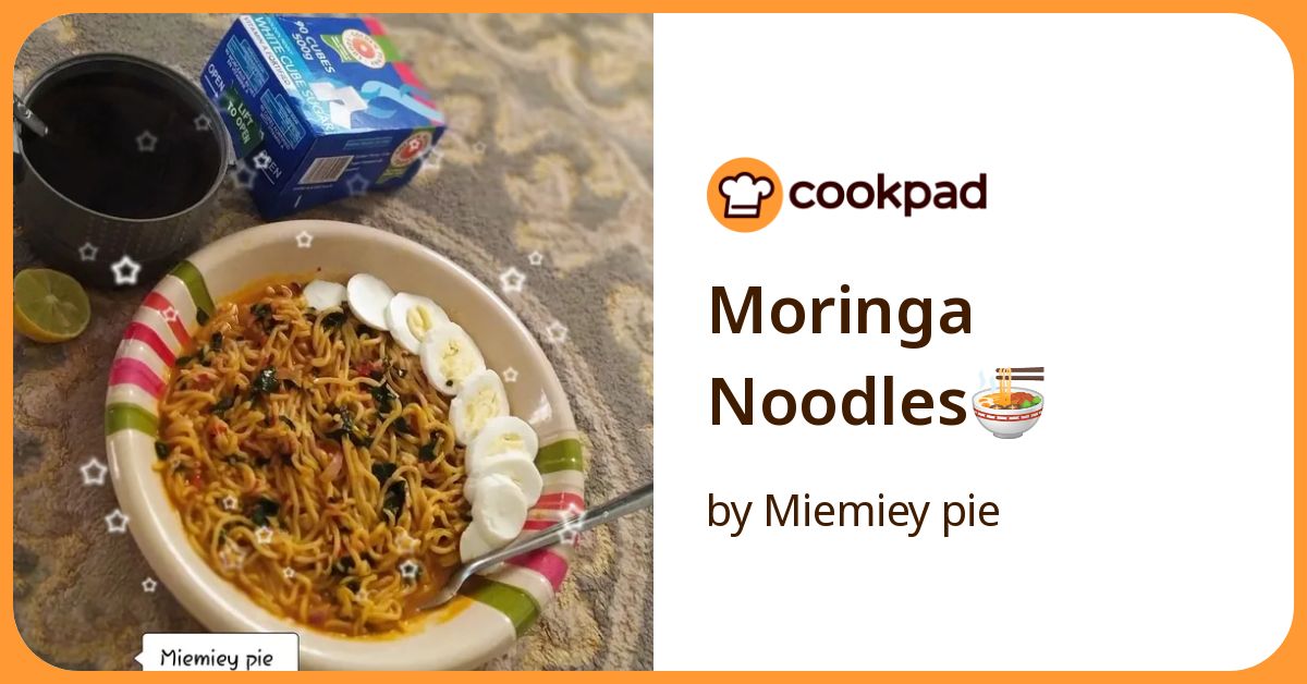 Moringa Noodles🍜 Recipe by Miemiey pie - Cookpad
