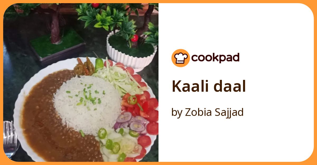 Kaali Daal Recipe by Zobia Sajjad - Cookpad