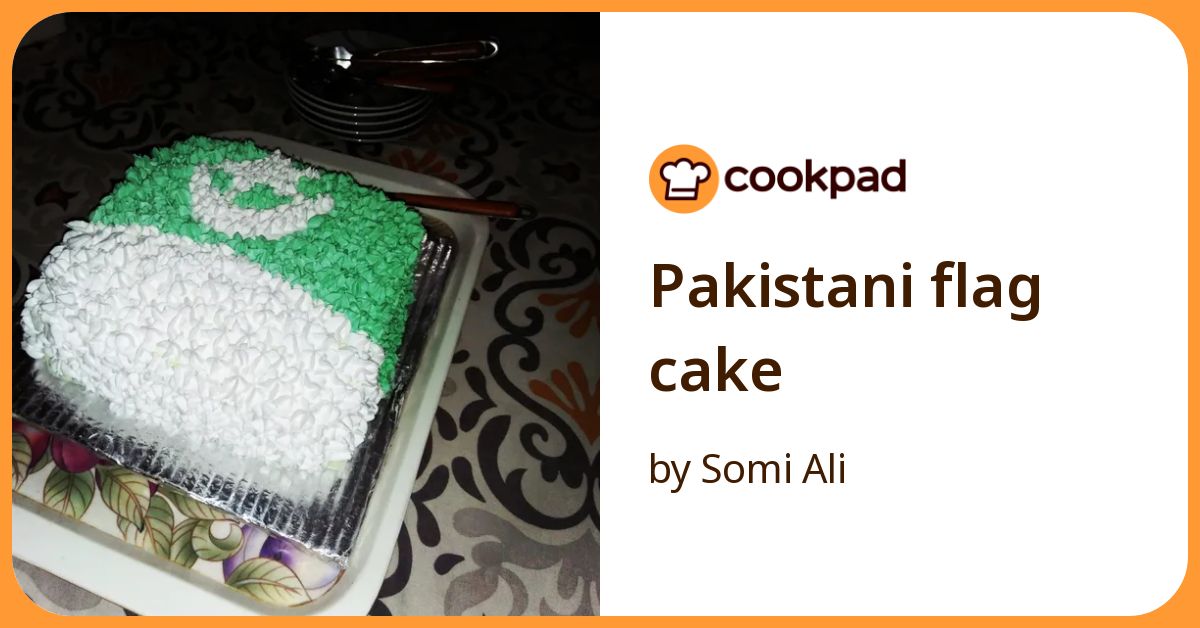 Pakistani Flag Cake Recipe by Somi Ali - Cookpad