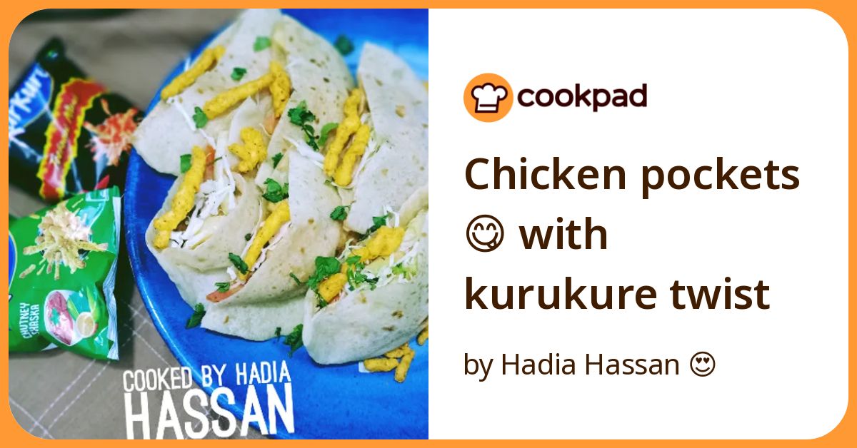 Chicken Pockets 😋 With Kurukure Twist Recipe by Hadia Hassan 😍 - Cookpad