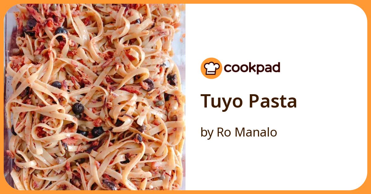 Tuyo Pasta Recipe By Ro Manalo