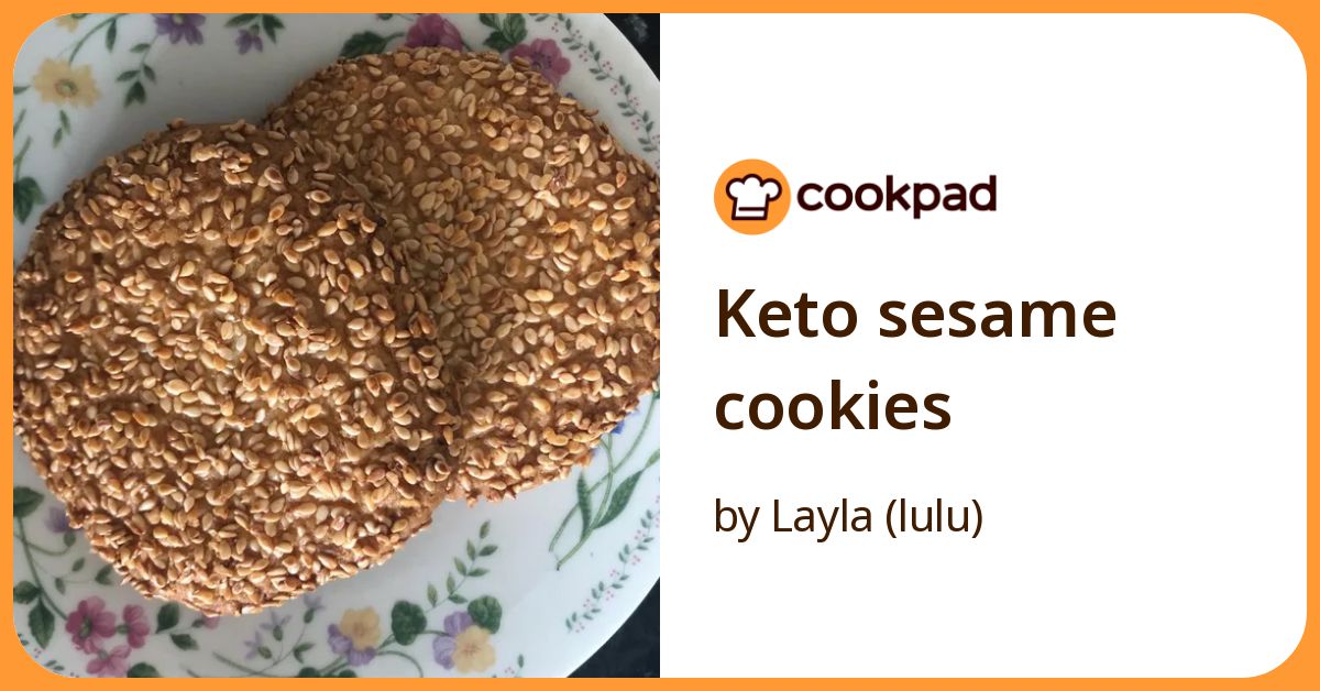 Keto Sesame Cookies Recipe By Layla (Lulu)