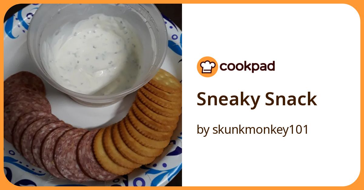 Sneaky Snack Recipe By Skunkmonkey101
