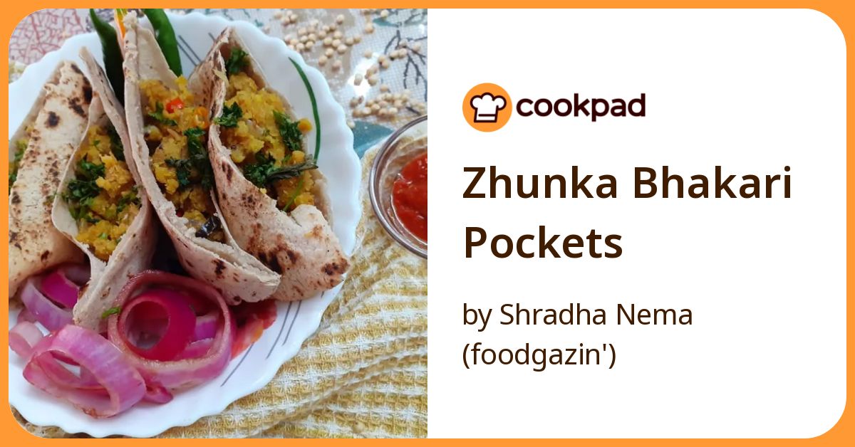 Zhunka Bhakari Pockets Recipe by Shradha Nema (foodgazin') - Cookpad