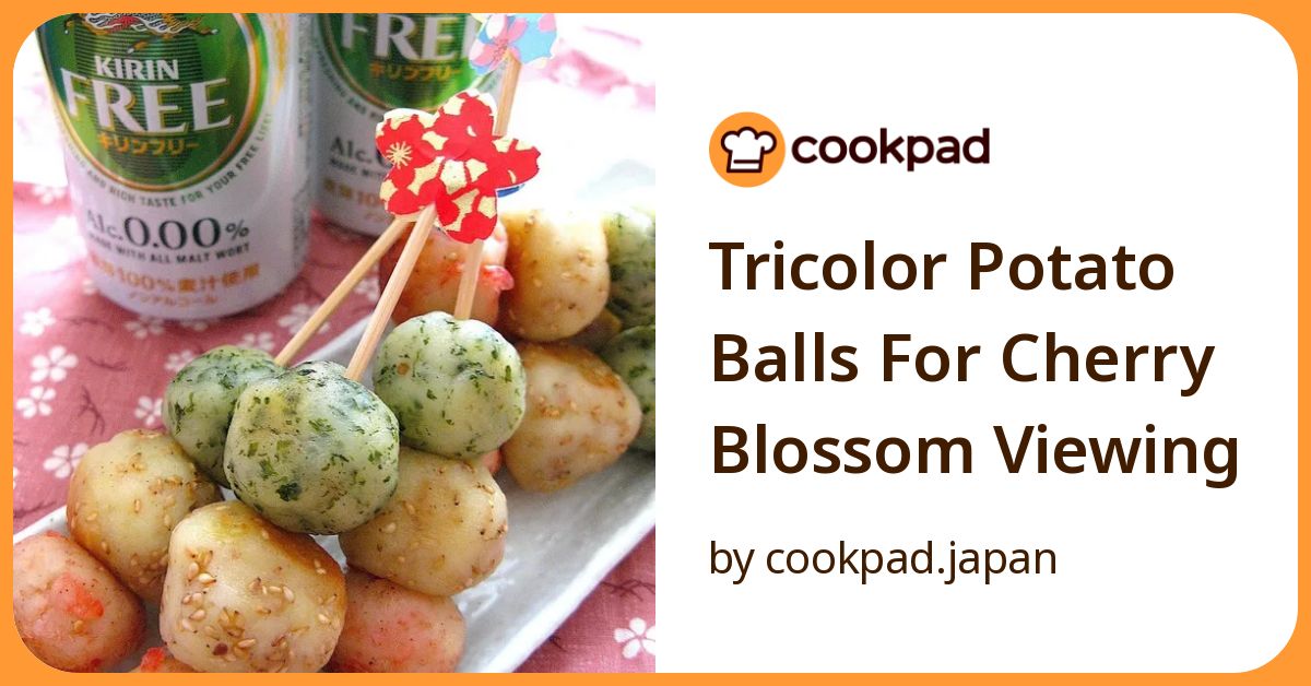 Tricolor Potato Balls For Cherry Blossom Viewing Recipe By Cookpad.Japan