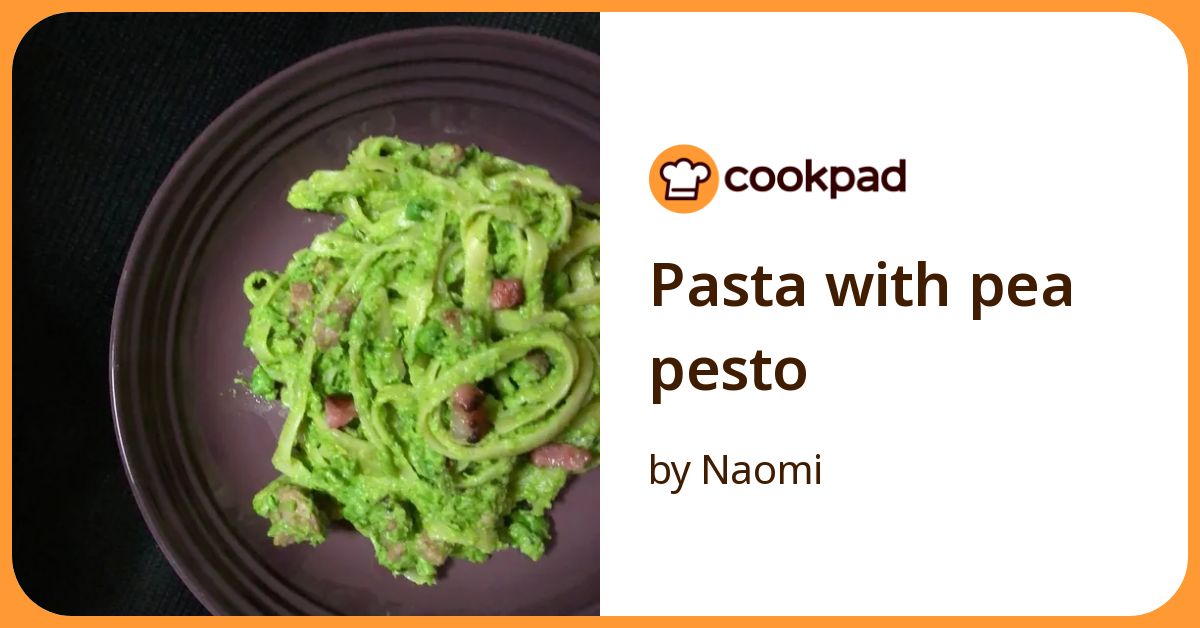 Pasta With Pea Pesto Recipe by Naomi - Cookpad