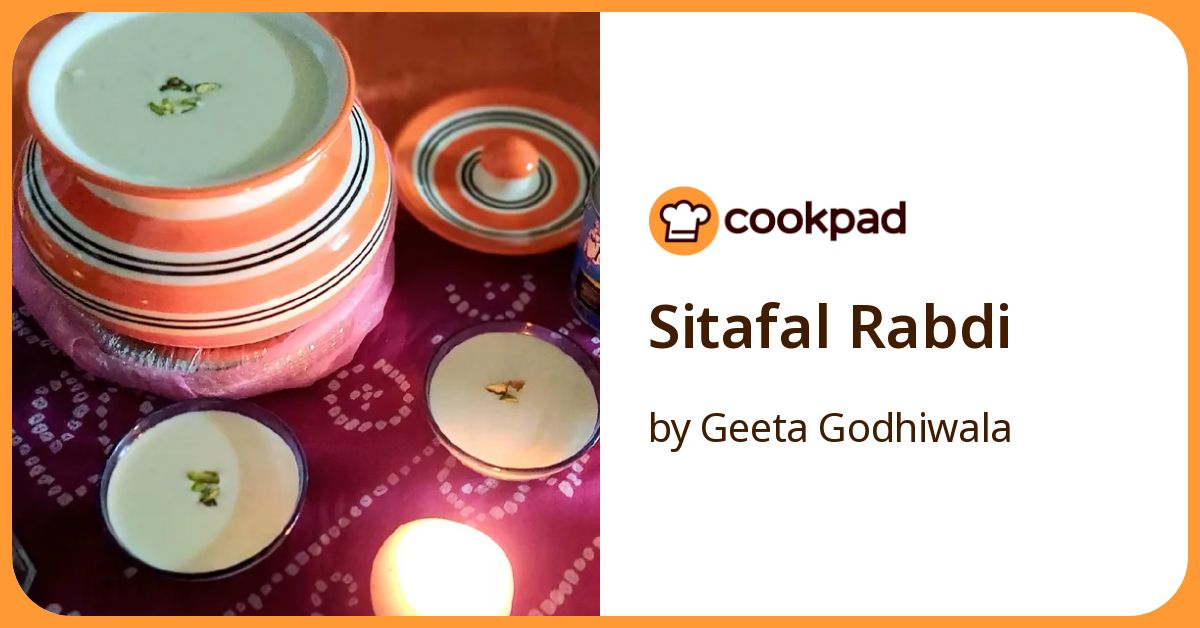 Sitafal Rabdi Recipe by Geeta Godhiwala - Cookpad