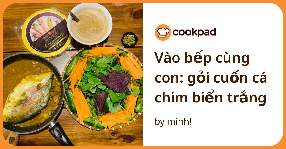 Cooking With Kids: White Pomfret Spring Rolls Recipe By Minh!