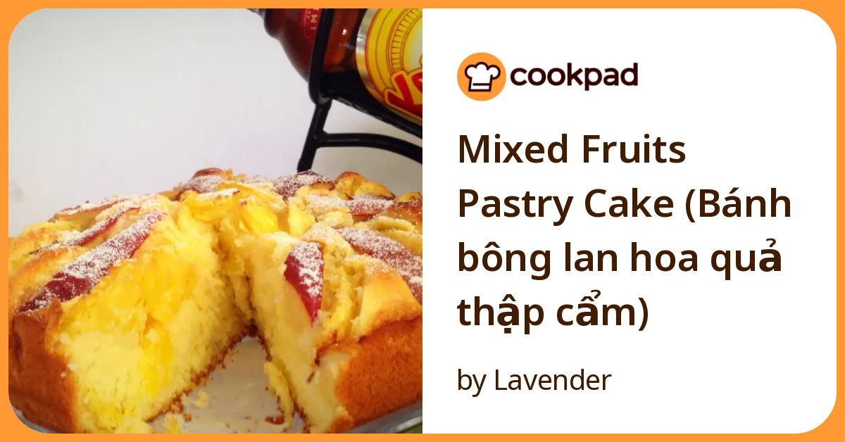 Mixed Fruits Pastry Cake Recipe By Lavender