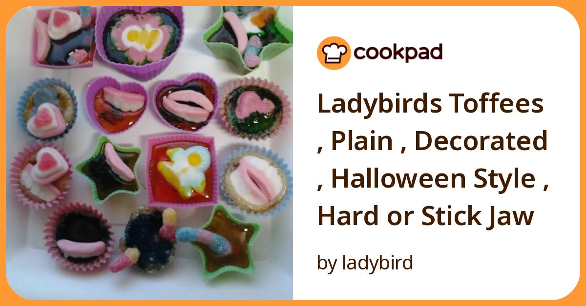 Ladybirds Toffees , Plain , Decorated , Halloween Style , Hard Or Stick ...