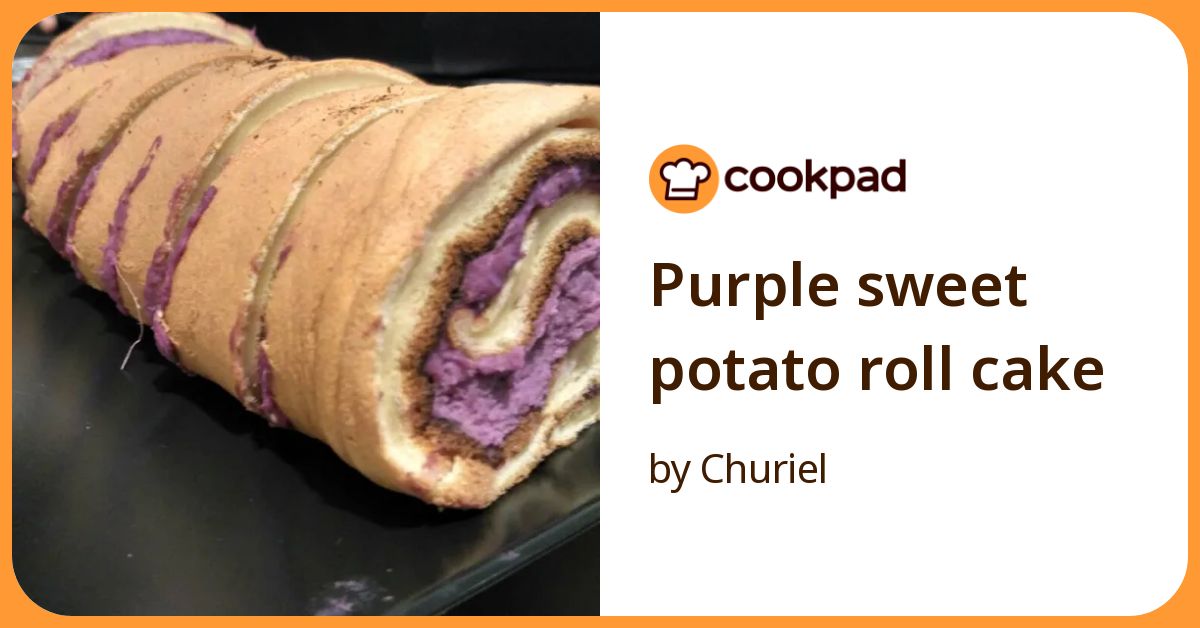 Purple Sweet Potato Roll Cake Recipe By Churiel