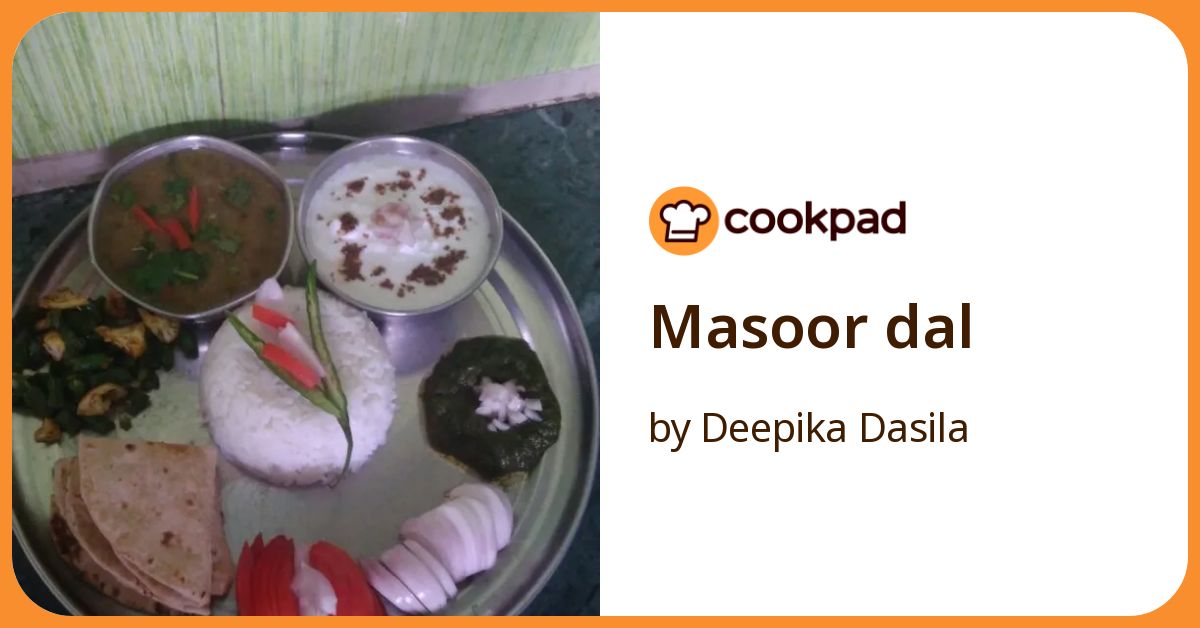 Masoor Dal Recipe by Deepika Dasila - Cookpad
