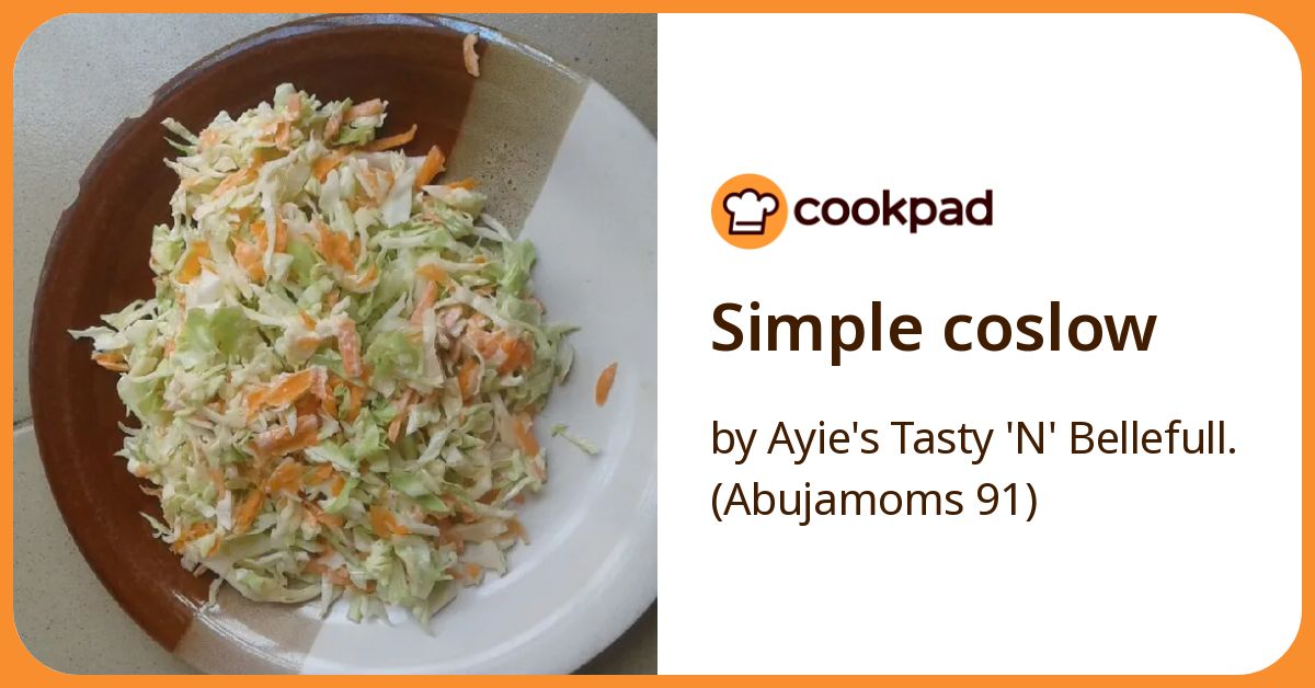 Simple Coslow Recipe by Ayie's Tasty 'N' Bellefull. (Abujamoms 91 ...