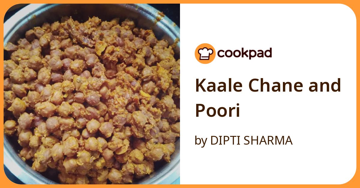 Kaale Chane And Poori Recipe By Dipti Sharma