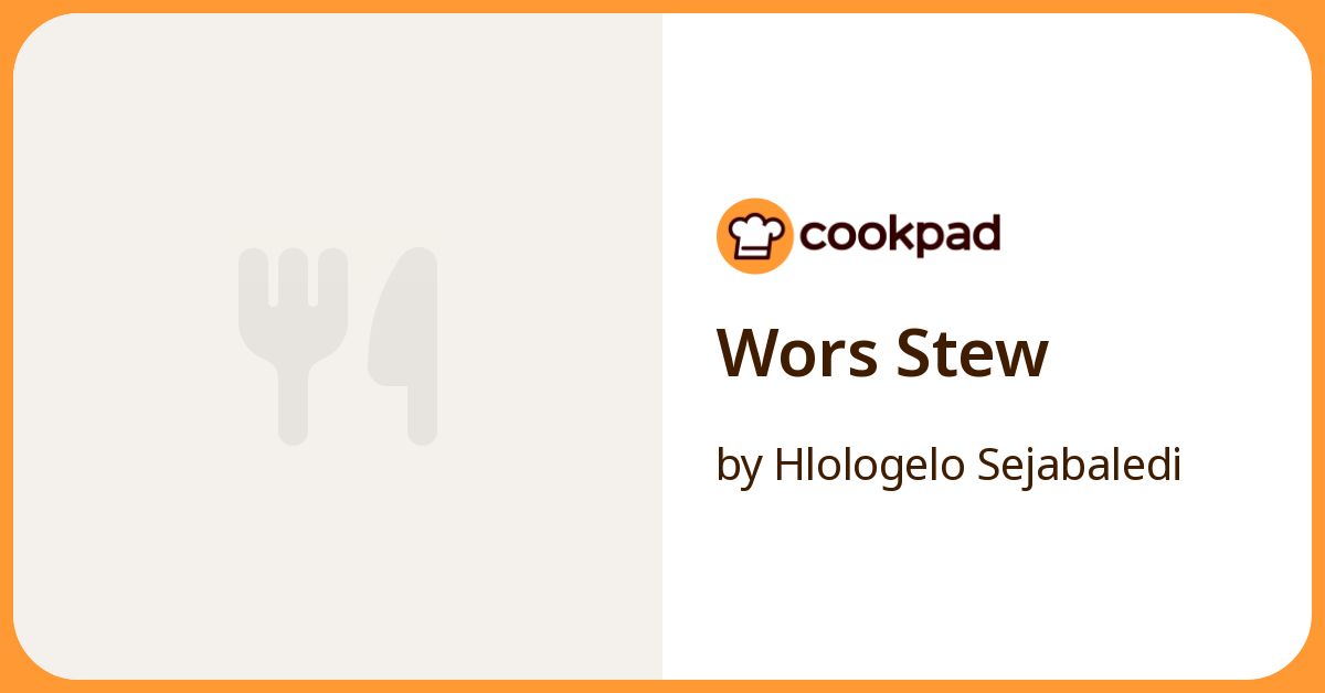 Wors Stew Recipe by Hlologelo Sejabaledi - Cookpad